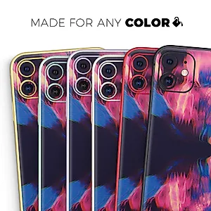 Design Skinz Liquid Abstract Paint Remix V79 - DesignSkinz Protective Vinyl Decal Wrap Skin Cover Compatible with The Apple iPhone Xs Max (Full-Body, Screen Trim & Back Glass Skin)