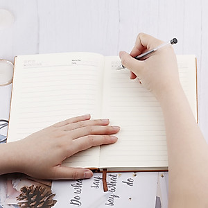 LBWCER Christian Gifts Faith Can Move Mountains Leather Notebook for Friends Son Daughter Religious Birthday Christmas for Dad Mom (with god)