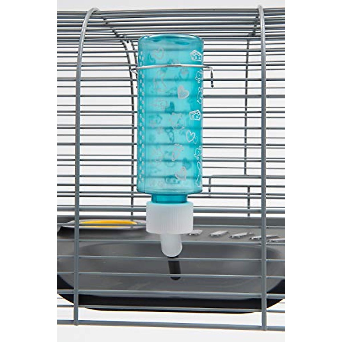 Lixit Critter Bright Water Bottles for Hamsters, Rabbits, Chinchillas, Ferrets, Guinea Pigs and Other Small Animals (4 Ounce, Assorted Colors Pack of 1)