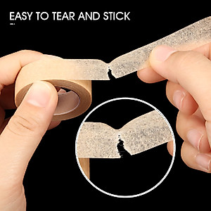 6 Rolls Flexible Skin Tape Breathable Nose Tape Self Adhesive Gauze Tape for Wound Injuries Swelling Sports, Beige (0.5 in x 10 Yd)