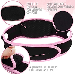 V Line Lifting Mask Slimming Double Chin Reducer Chin Lifting Belt Sagging Skin Face Lift V Shaped Contour Tightening Strap Reusable Anti-Wrinkle Chin Up Patch