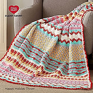 Red Heart Super Saver Aruba Sea Yarn - 3 Pack of 198g/7oz - Acrylic - 4 Medium (Worsted) - 364 Yards - Knitting/Crochet