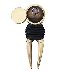 US 2010 Arkansas Hot Springs National Park BU Uncirculated Quarter Coin Magnetic Golf Ball Marker Antique Brass Finish Divot Tool