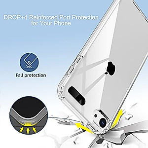 ANNSD for iPod Touch 7th Generation Case, iPod Touch 6th / 5th Case，Slim Flexible TPU Cover Hybrid Impact Full Body Protective Case Cover for Apple iPod Touch 7th/6th/5th Case for Kid (Clear)