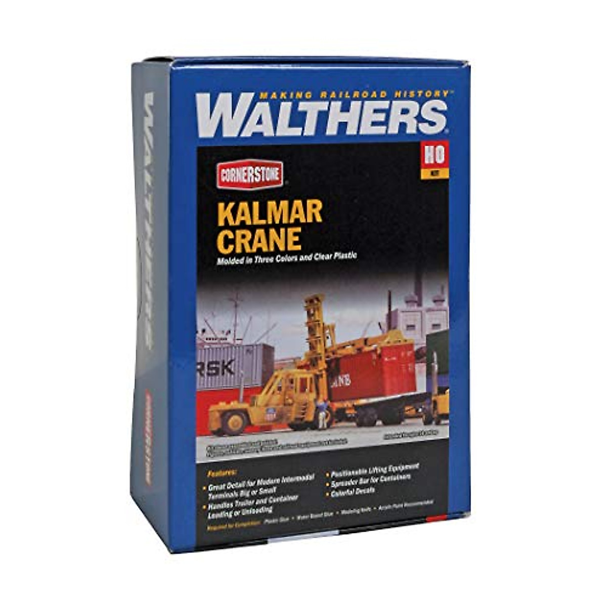 Walthers Cornerstone HO Scale Model Kalmar Intermodal Container Crane Kit
