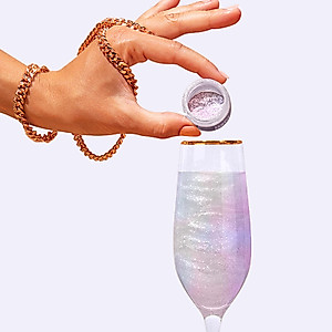 Fancy Sprinkles Premium Edible Glitter, 100% Edible Glitter for Sparkling Food & Drinks No Taste or Texture (4g, Moonstone Iridescent)