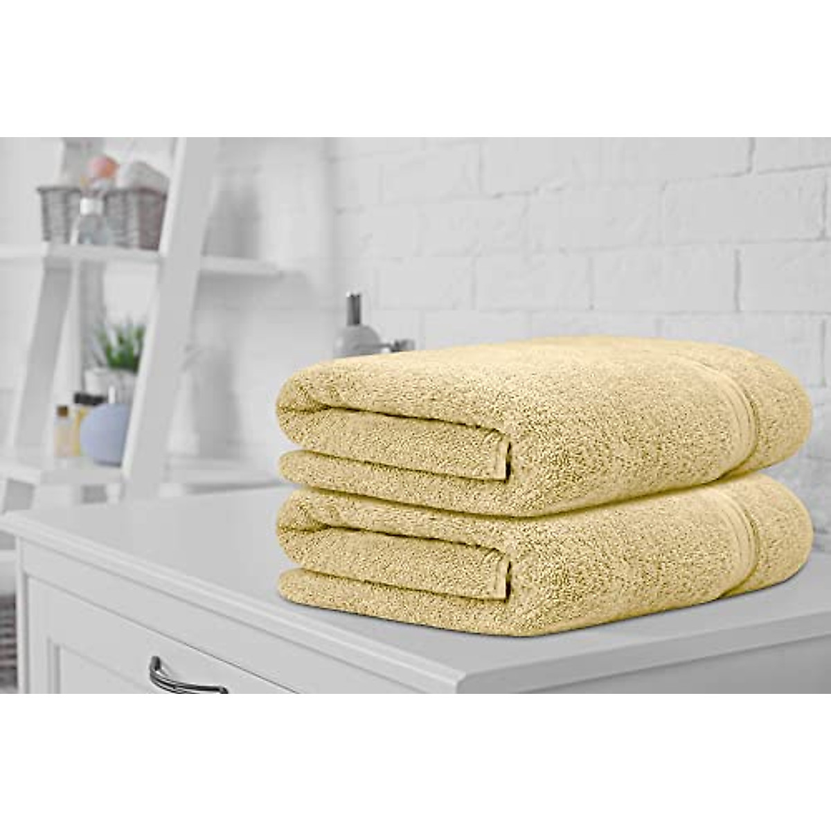 Avalon Towels Large Bath Towels, 30x60 Inches Bath Sheets Towels for Adults Beach Towels Oversized, 4 Pcs Extra Large Bath Towels, Light Weight & Absorbent Quick Dry Towel Oversized Beige Bath Towels