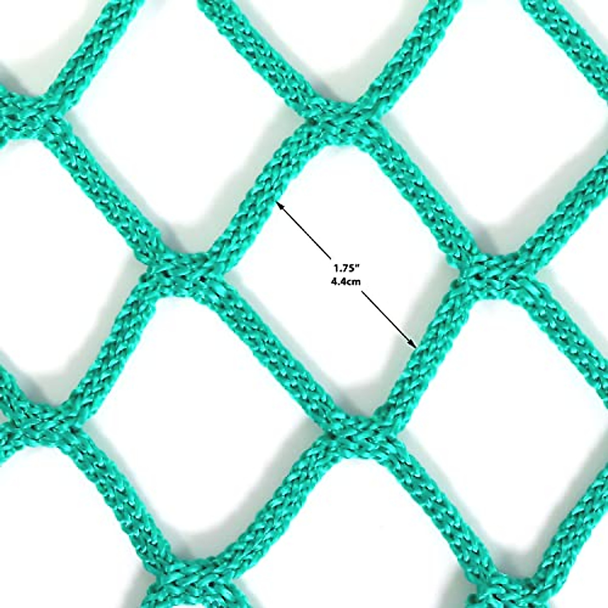 Shape New Round Hay Bale Feeder Net 6 x 6 Feet - Knotless Double Weave, Slow Feed, Reduce Waste - with Black Hanging Net Included.