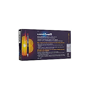 uni-ball 61257 Signo Gel 207 Roller Ball Retractable Gel Pen Red Ink Micro Fine Dozen