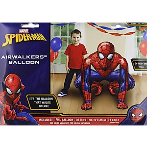 Anagram Spider-Man Airwalkers Foil Balloon, 36", Multicolored