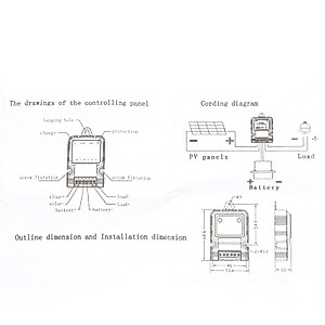 Solar Controller,Plastic PWM 6V/12V 3A Portable Solar Panel Charger Controller Regulator with LED Indicator New