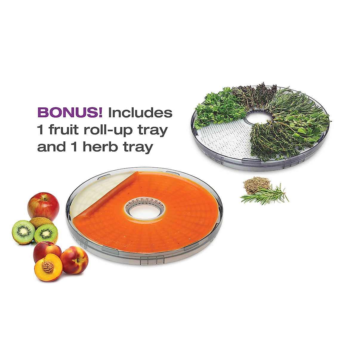 Salton VitaPro, Electric Preserver for Fruit, Jerky, Potpourri, Veget Food Dehydrator, 20 pounds, White (DH1454)