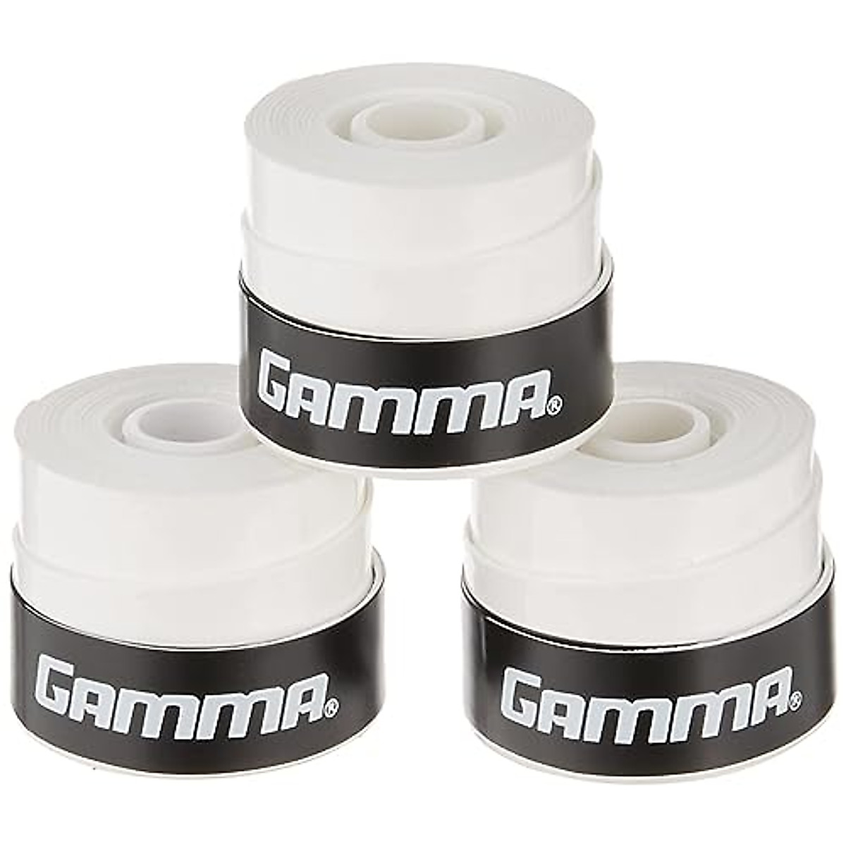 GAMMA Sports Supreme Overgrip for Tennis, Pickleball, Squash, Badminton, and Racquetball Racquets, 60-Jar, White