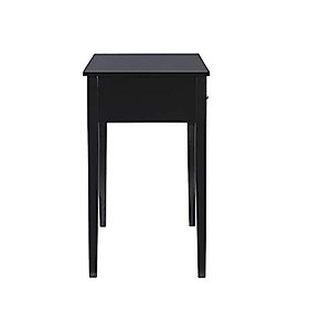 Linon Home Dcor Linon Black Butterfly Stool Vanity Set with Bench, 36"w x 18"d x 30"h,