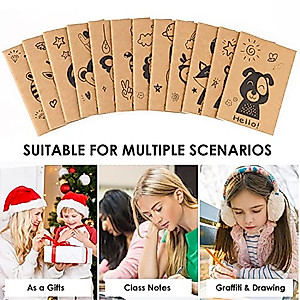 Sikao 12 Pack Cute Animals Mini Notebooks for Kids Party Favors, A6 Small Notebooks for Girls Teens, Notebook Bulk for Class Prizes Bag Stuffer, Little Journals for Kids, Happy Mini Journal