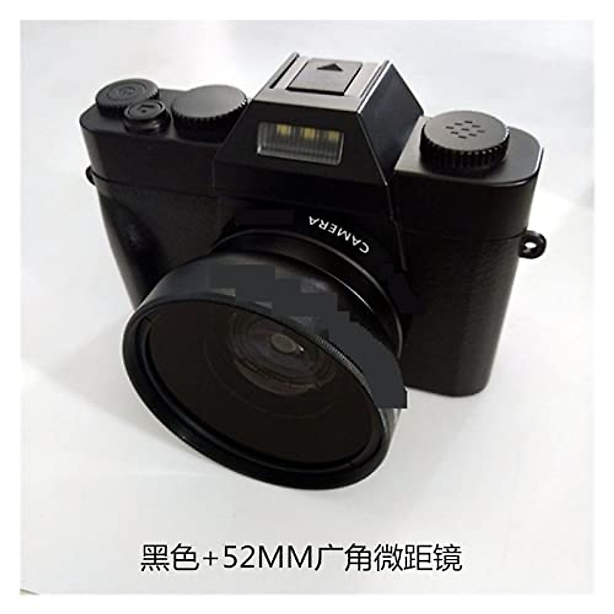 Camera 4K High-Definition Digital Camera Micro Single Retro with WiFi Student Digital Video Camera Vlog with External Lens Digital Camera (Color : Standard Wide Lens)