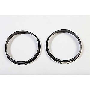 Rugged Ridge 12419.23 Headlight Bezel Kit, Black; 97-06 Jeep Wrangler TJ