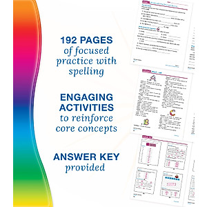 Spectrum Spelling Workbook Grade 3, Ages 8 to 9, 3rd Grade Spelling Workbook Covering Phonics, Handwriting Practice with Vowels, Consonants, Dictionary Skills, and More, Spelling Books for 3rd Grade