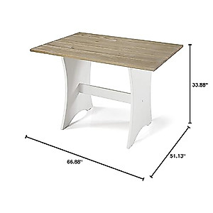 Linon Home Decor Sadie Antique White Nook