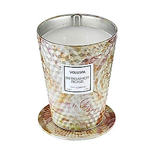 Voluspa Bergamot Rose 2 Wick Table Tin Candle, 26 Ounces