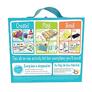 Open The Joy Feel Better Box: Get Well Soon Kids Gifts Basket, 50+ Fun Activities, Games, Toys, Conversation Cards, Origami, Clay Art, Magic Tricks, DIY - Great Gift for Kids After Surgery Ages 4+
