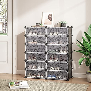Meerveil Portable Shoe Storage, Black