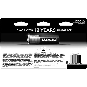 Duracell Coppertop AAA Batteries with Power Boost Ingredients, 16 Count Pack Triple A Battery with Long-lasting Power, Alkaline AAA Battery for Household and Office Devices