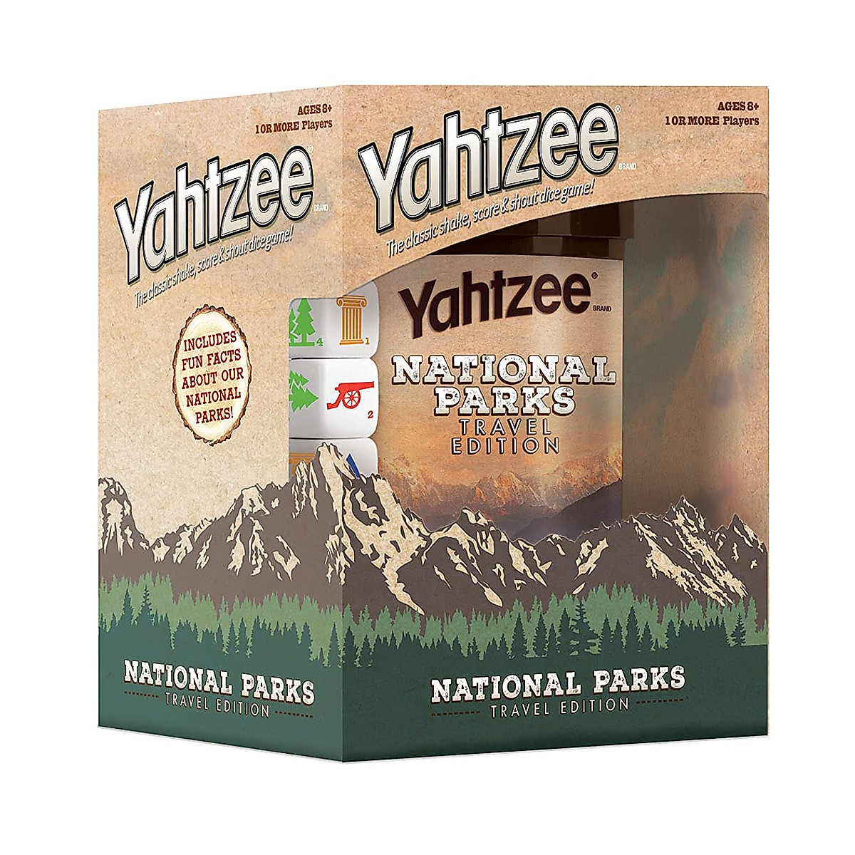YAHTZEE National Parks Travel Edition | Classic Yahtzee Dice Game with a National Parks Theme | Perfect Travel Game for Families | Celebrate US National Parks Service
