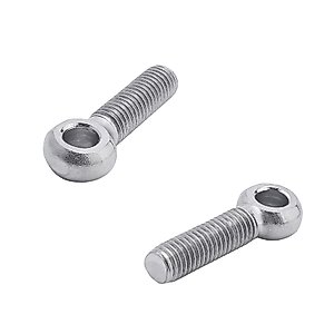 Yinpecly M10x40mm Eye Shape Bolt, Lifting Ring Eye Bolts, 304 Stainless Steel Fish Eye Bolt, 8mm x 18mm(IDxOD) Closed Rod Eye Screw Bolts Metric Thread, 2Pcs