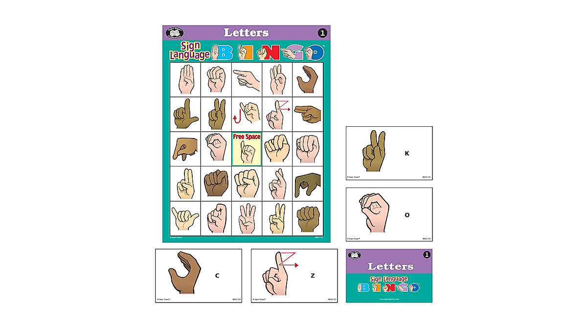 American Sign Language Bingo Game - Fun & Educational for Kids