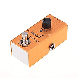Musiclily Basic Vintage Phase Electric Guitar Effects Pedal DC 9V Adapter Powered True Bypass