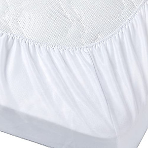 Home Sweet Home 300 Thread Count 100% Egyptian Cotton Hypoallergenic Down Alternative 2" Inch Mattress Topper with All-Around Fitted Bed Skirt - 1000 Grams Filling (King Size)