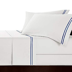 CHUN YI 3pcs King Bedding Duvet Cover Set Cotton Tencel Lyocell Bed Set, Duvet Cover King Cal King, 1 Duvet Cover and 2 Pillowcases, King/California King, White