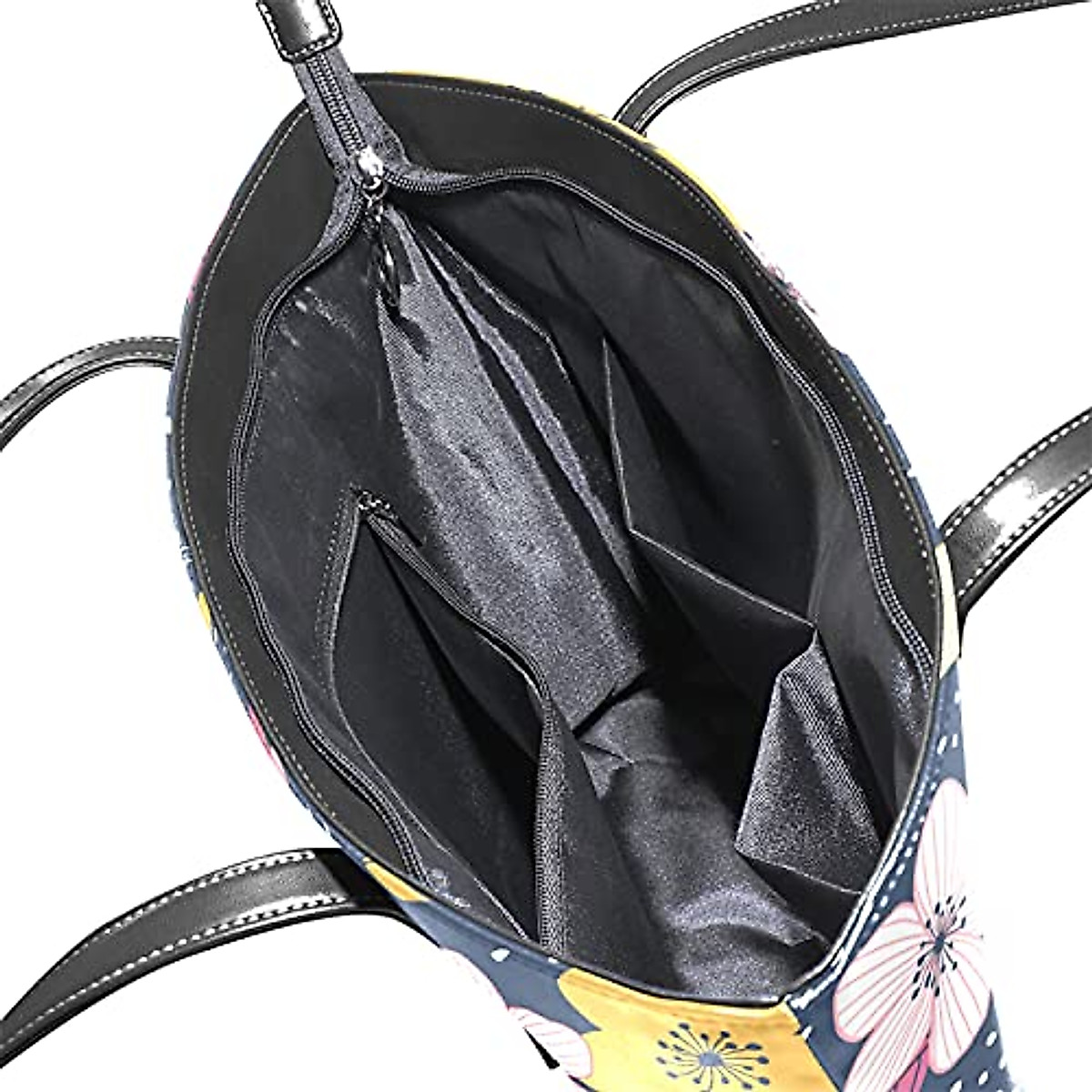 Colorful Floral And Dot Handbags Shoulder Bags Leather Crossbody Handbag for Women Tote Satchel