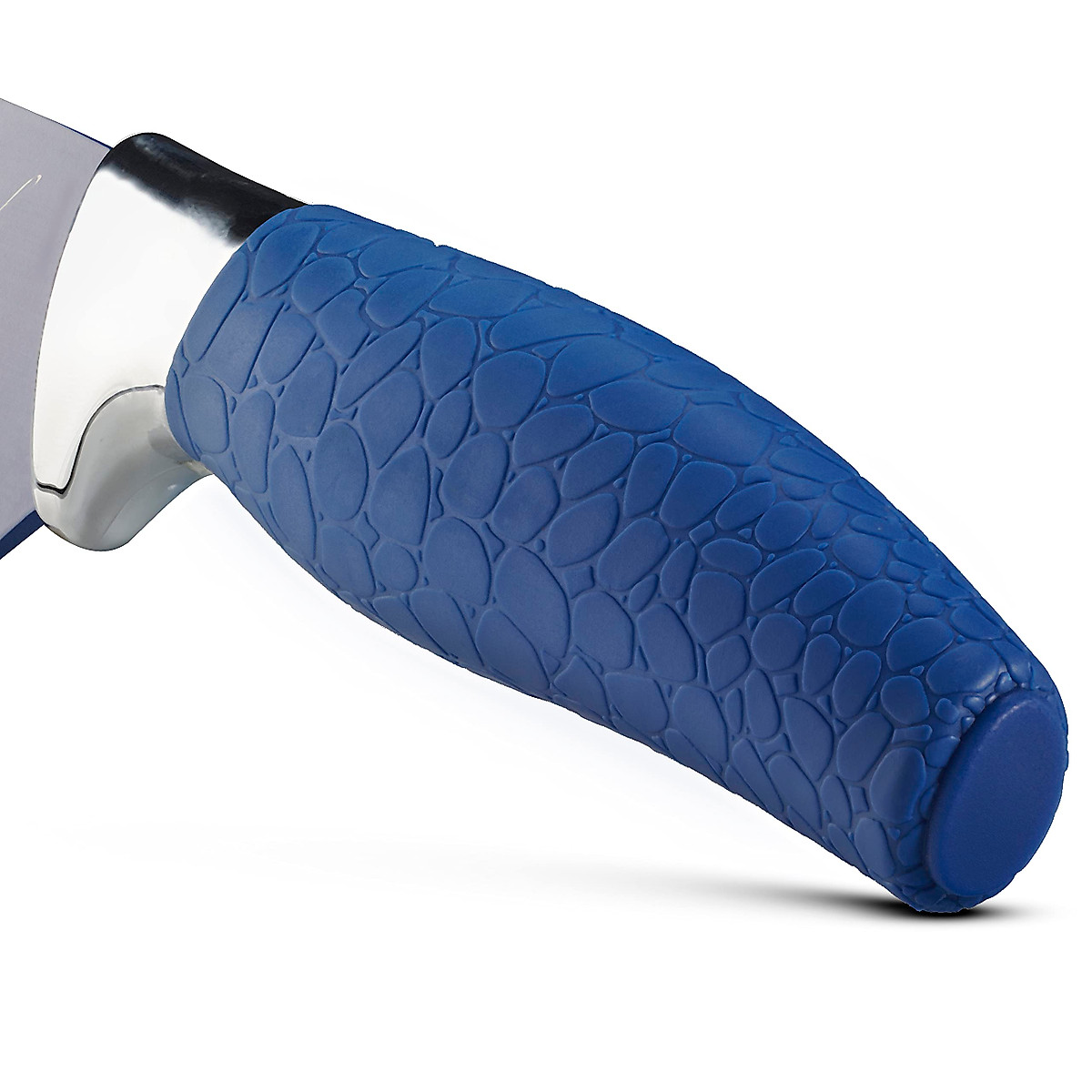 Carbon Knife Set with Block – 6-Piece Never-Dull Kitchen Knife Set – Meat, Veggie, Bread Knife Set – Nonstick Chef Knife Cooking Knives for Kitchen – Precise-Slice Carbon Steel by Chef Essential