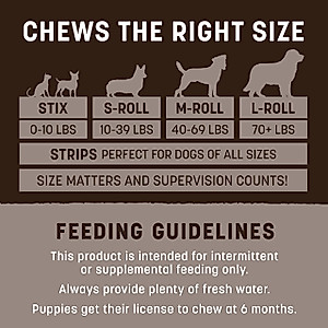 Earth Animal No-Hide Small Long Lasting Dog Chew Rolls Beef, Chicken and Venison (2 Count Pack of 3)