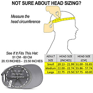 DALIX Alien Head Baseball Cap Mens and Womens Hat in Gray