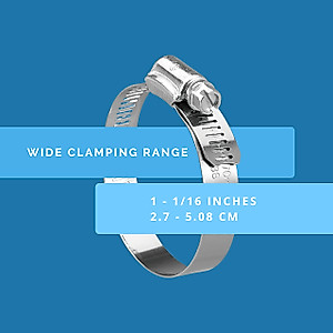 Koehler Enterprises KE24BX 10 Piece Hose Clamp Box (Size SAE 24), Silver