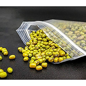 Minoly 3" x 4" Small Zip Baggies for Jewelry, 2 Mil 100pcs Reclosable Clear Zipper Plastic Bags for Cards, Craft Beads, Seeds, Coins, Tiny Parts, Pills, Screws etc