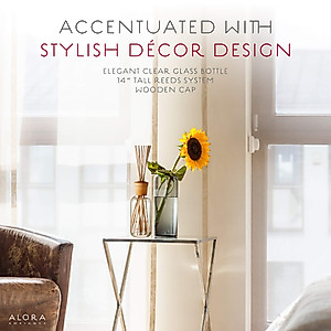 Alora Ambiance Arancia 8 oz Reed Diffuser | Long-Lasting Feminine Citrus Floral Fragrance | Beautifully Designed for Any Space