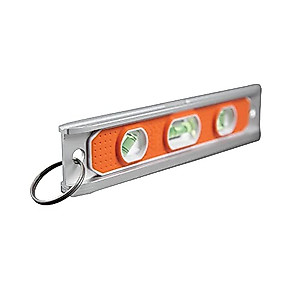 Klein Tools 9319RETT Level, 9-Inch Magnetic Aluminum Torpedo Level with 0/45/90 Degree Vials and V-groove, Tapered Nose