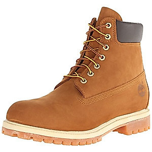 Timberland Men's 6 inch Premium Waterproof Boot, Rust Nubuck, 9.5