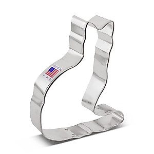 Curled Cat Cookie Cutter 4.25" Made in USA by Ann Clark