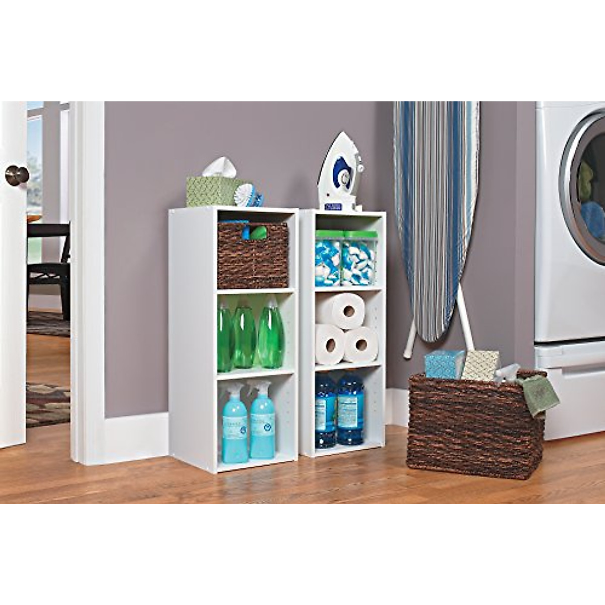 ClosetMaid 8987 Stackable 3-Shelf Organizer, White