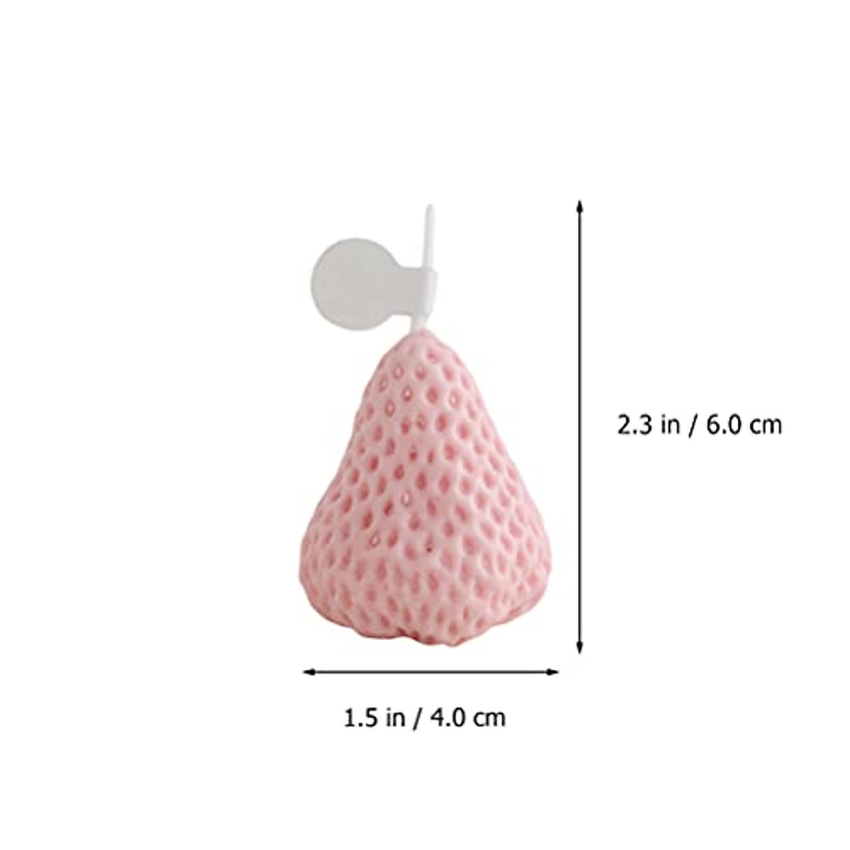 VALICLUD 8 Pcs Mini Scented Candles Strawberry Shaped Aromatherapy Candle Decorative Fragrance Candle for Table Scatter Photo Booth Props Pink