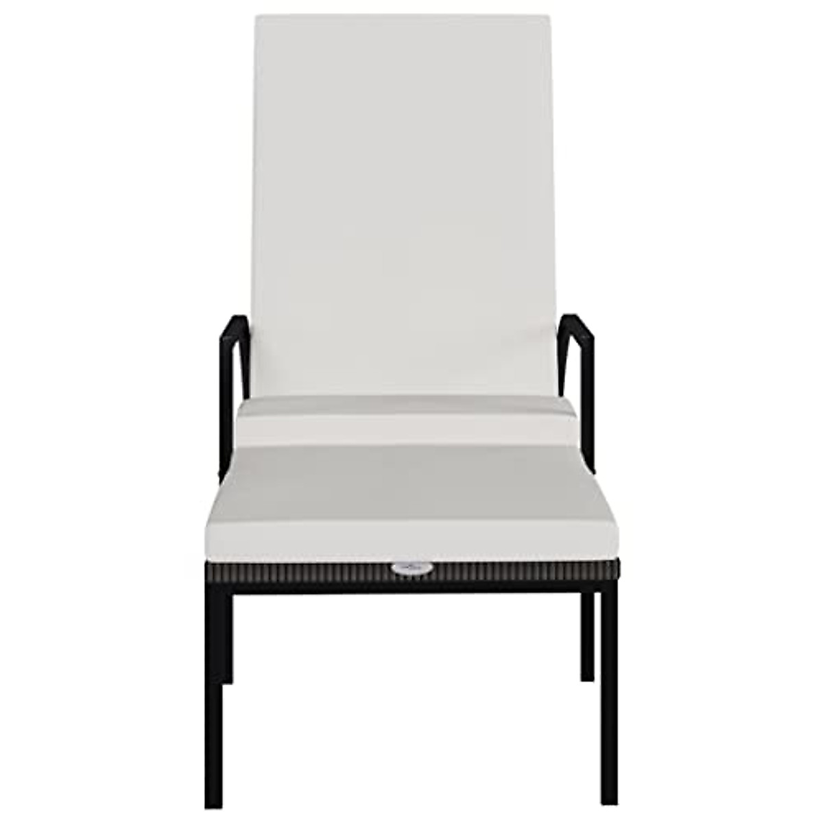 DYRJDJWIDHW Sun Lounger Hammock Chair,Lounge Chair,Patio Lounge Chairs,Christopher Knight Outdoor Furniture,Outdoor Chaise Lounge,Outdoor Lounge Chairs Set of 2,with Footrest PE Rattan Brown