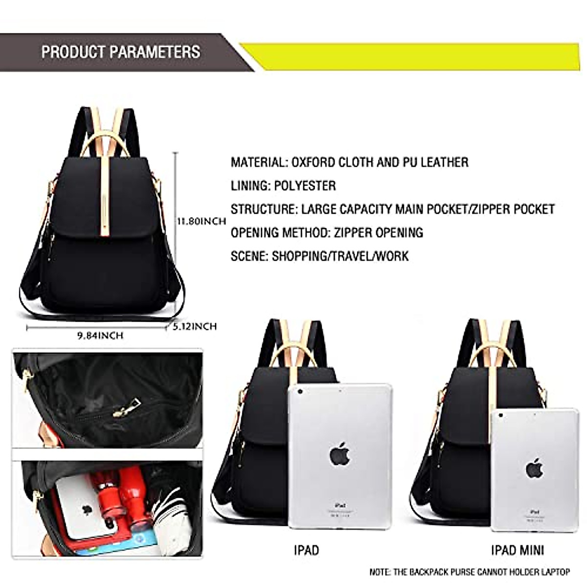 CYWHFRTO Small Backpack Purse For Women Fashion Backpack Handbags For Ladies Lightweight Travel Daypack Bag