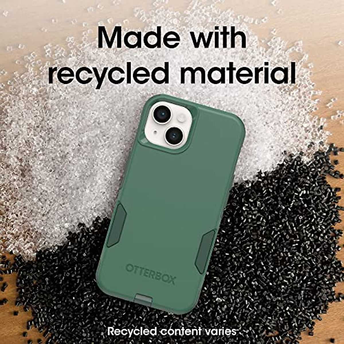 OtterBox iPhone 14 & iPhone 13 Commuter Series Case - TREES COMPANY (Green), Slim & Tough, Pocket-Friendly, With Port Protection