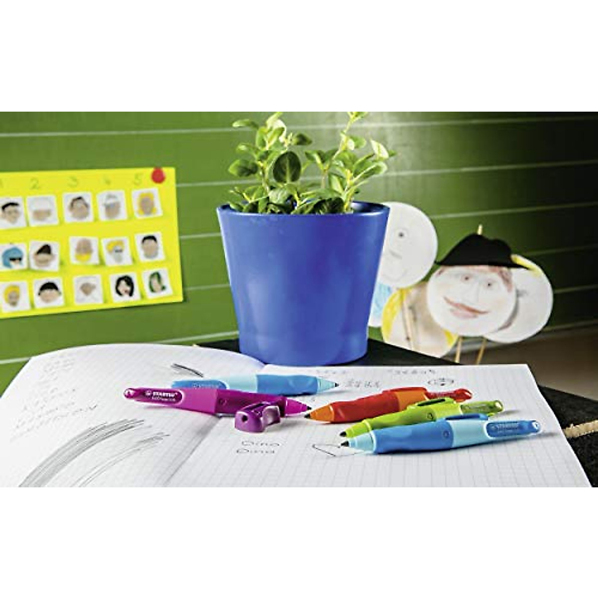 STABILO Handwriting Pencil EASYergo 3.15 - Left Handed - light Blue/Dark Blue