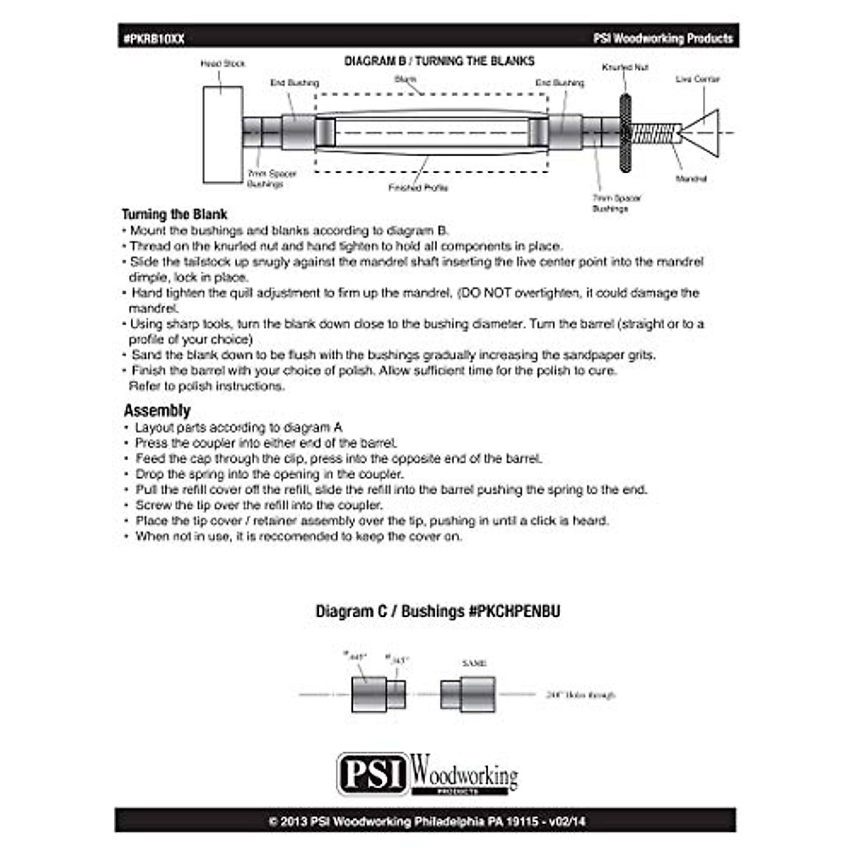 Penn State Industries PKRB1000SS Rollester Rollerball Pen Kit Starter Package Woodturning Project